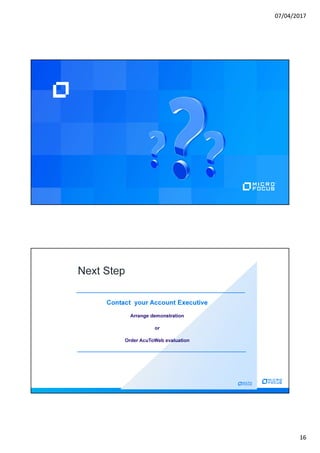 Micro Focus extend 10 and 10.1 with AcuToWeb | PDF