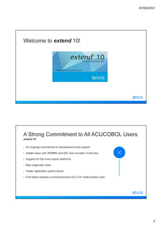 Micro Focus extend 10 and 10.1 with AcuToWeb | PDF