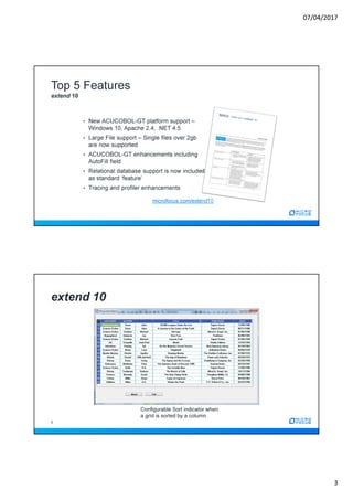 Micro Focus extend 10 and 10.1 with AcuToWeb | PDF