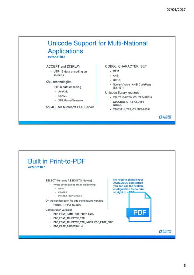 Micro Focus extend 10 and 10.1 with AcuToWeb | PDF