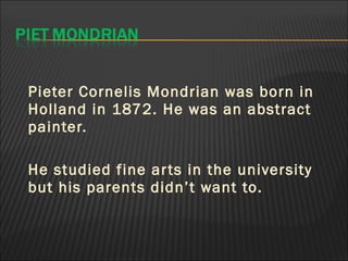Piet Mondrian | PPT