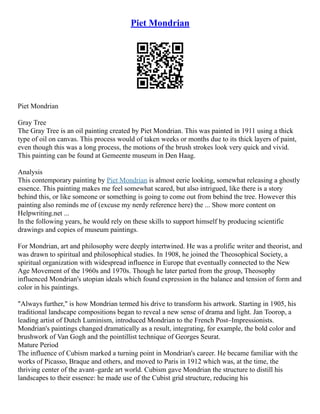 Piet Mondrian | PDF