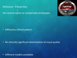 Nuovo IOL TRIFOCALE: caratteristiche tecniche | PPT
