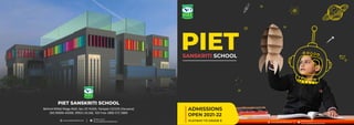PIET SANSKRITI SCHOOL - Admission Open 2025 | PDF