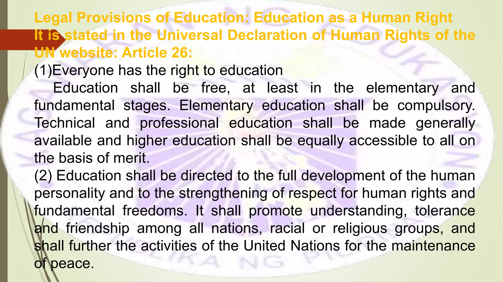 education.pptx | Primary Education | Education