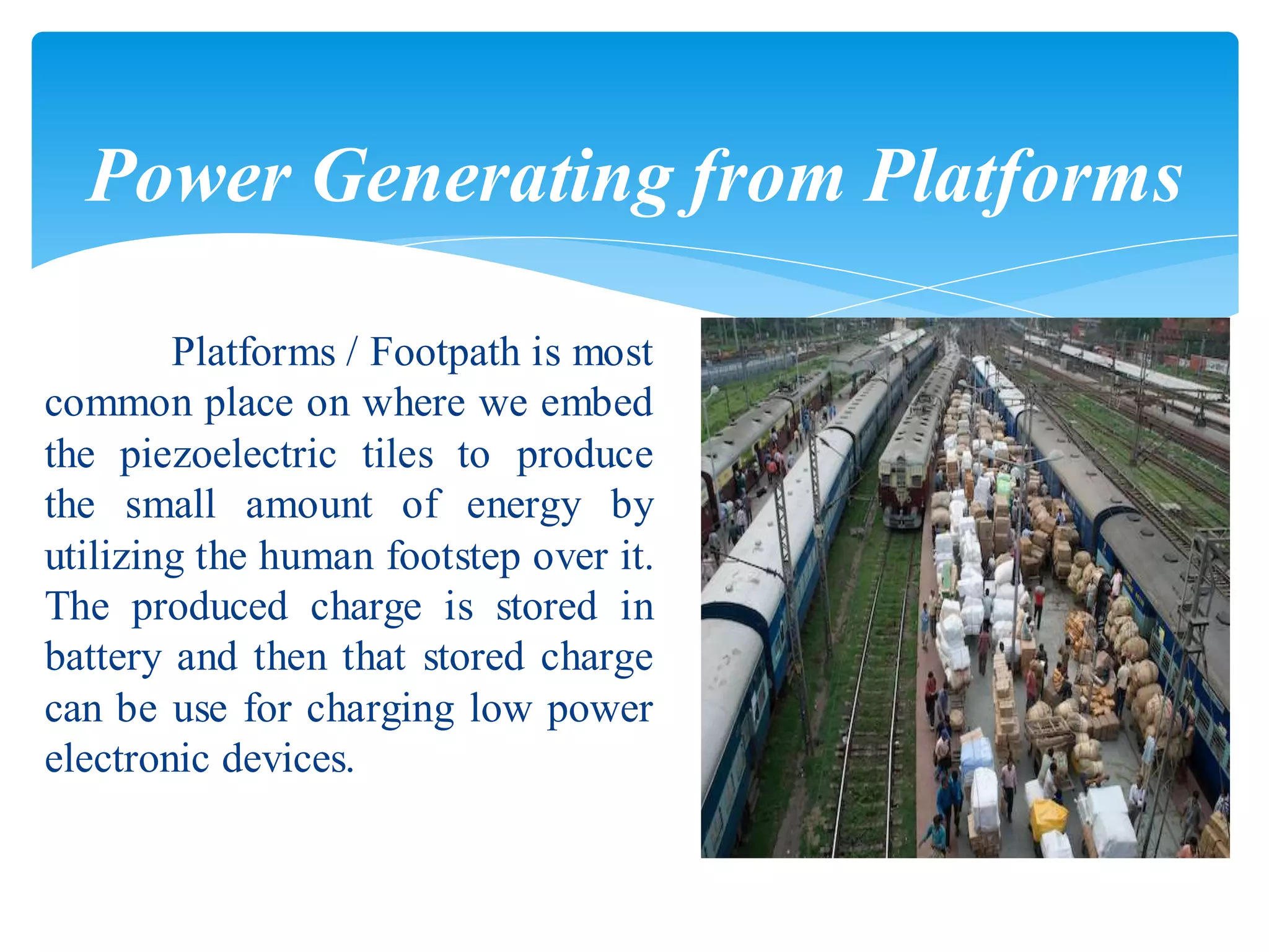 Power generation in footsteps by Piezoelectric materials | PDF