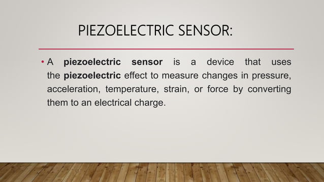 Piezo Electric Effect | PPTX