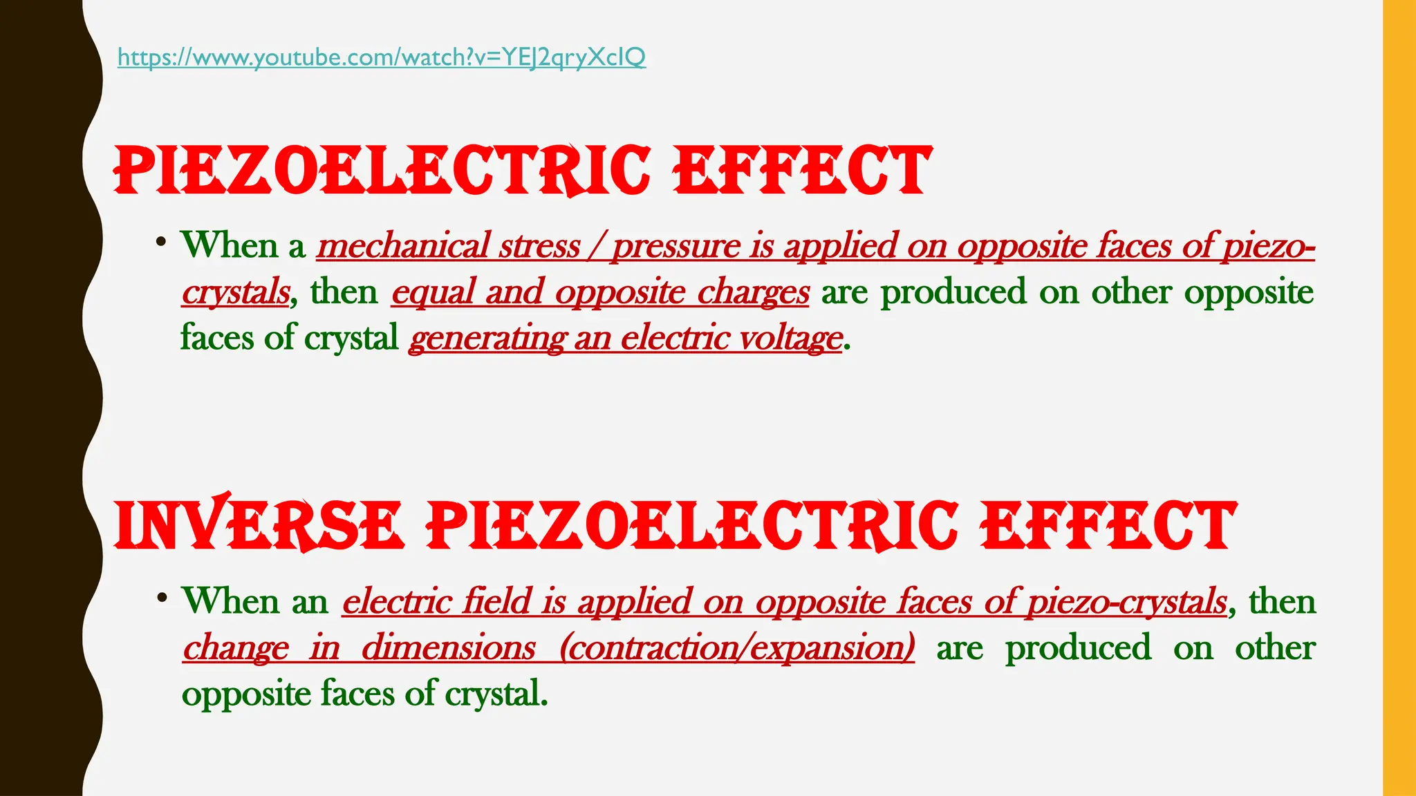 Piezo-electric effect.pptx Piezoelectric effect | PPT