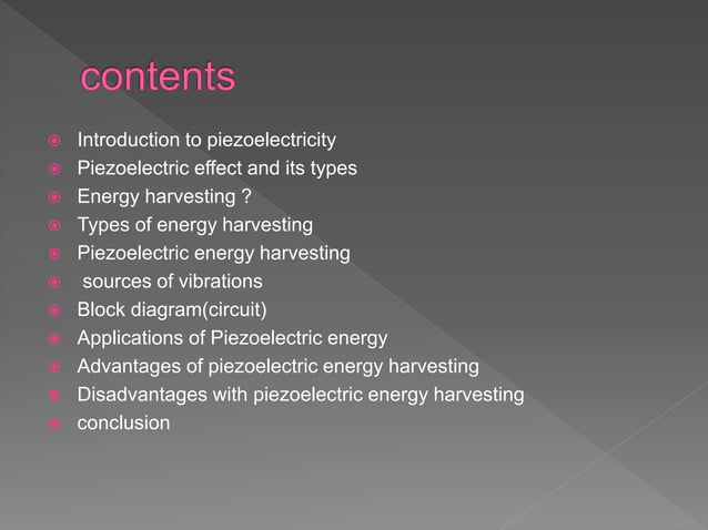 Piezo electric energy harvesting | PPTX | Geology | Science