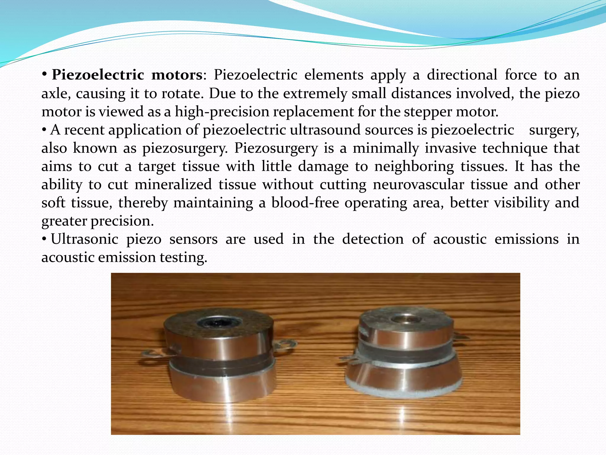 Piezoelectric materials-final | PPTX