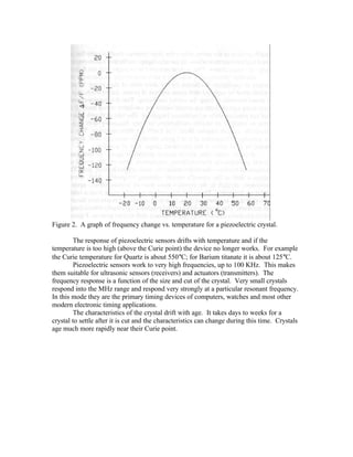 Piezoelectric and piezo sensors | PDF