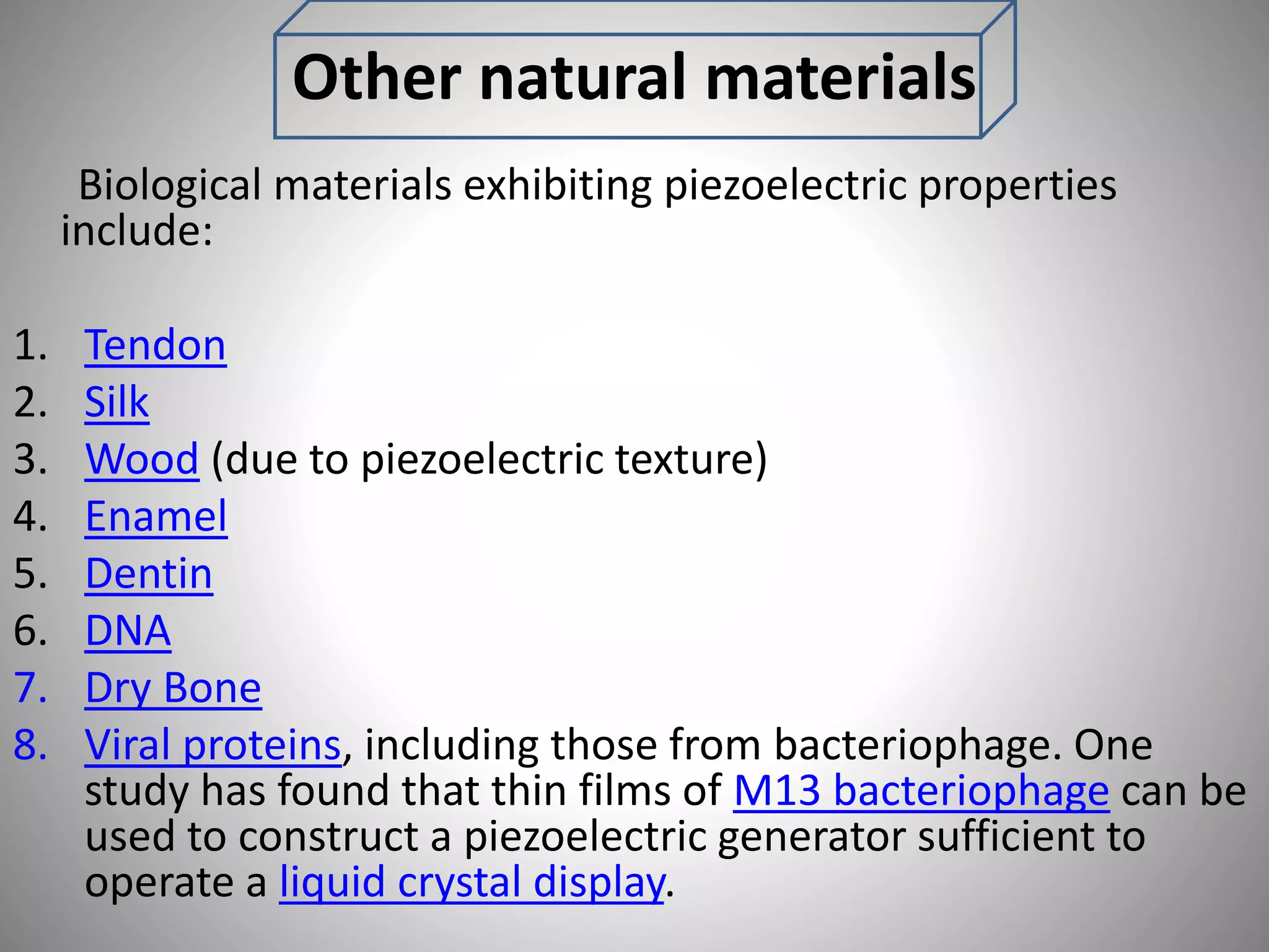Piezoelectric Materials and Applications | PDF