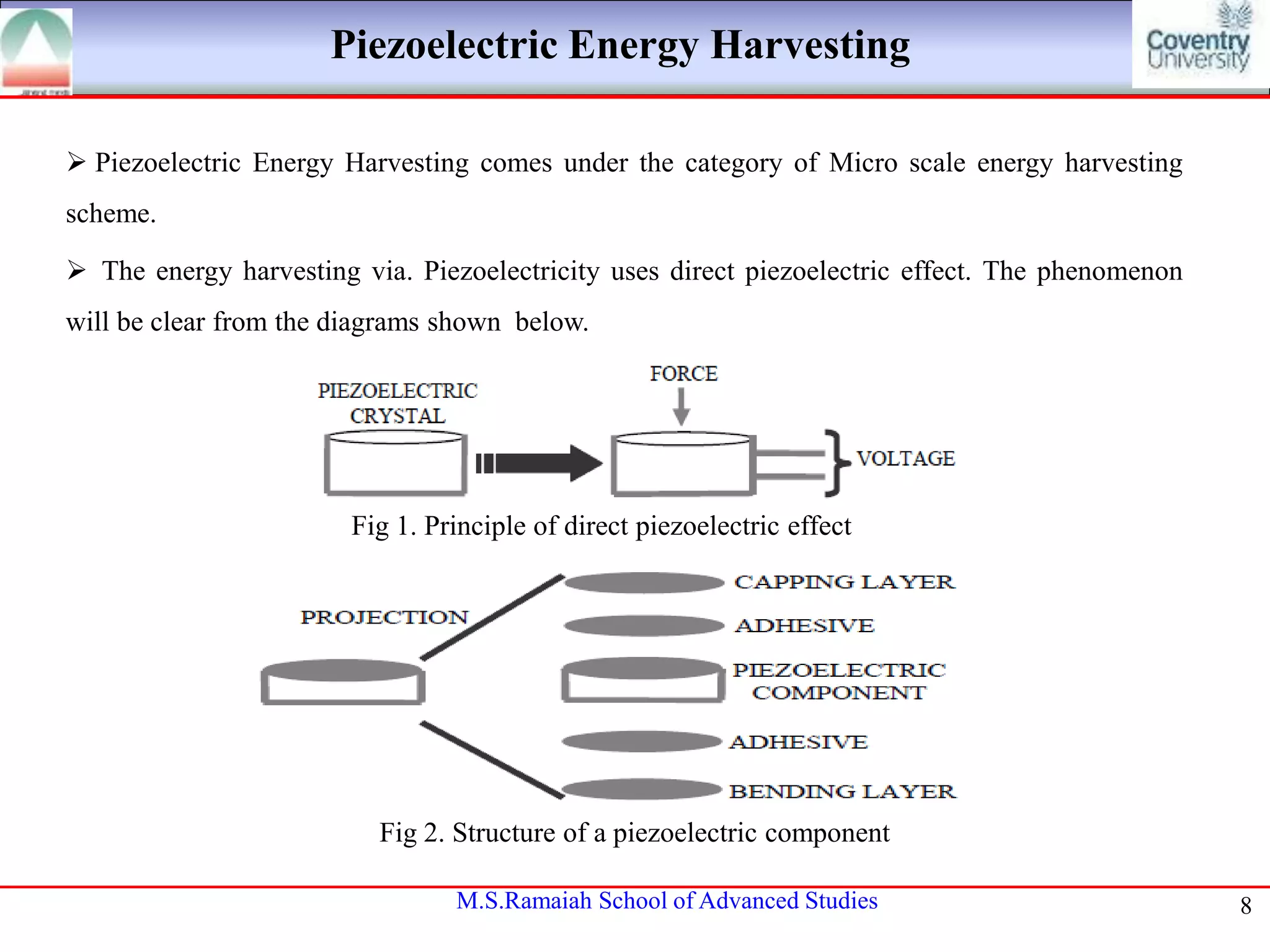 Piezoelectric electric based energy harvesting | PPTX