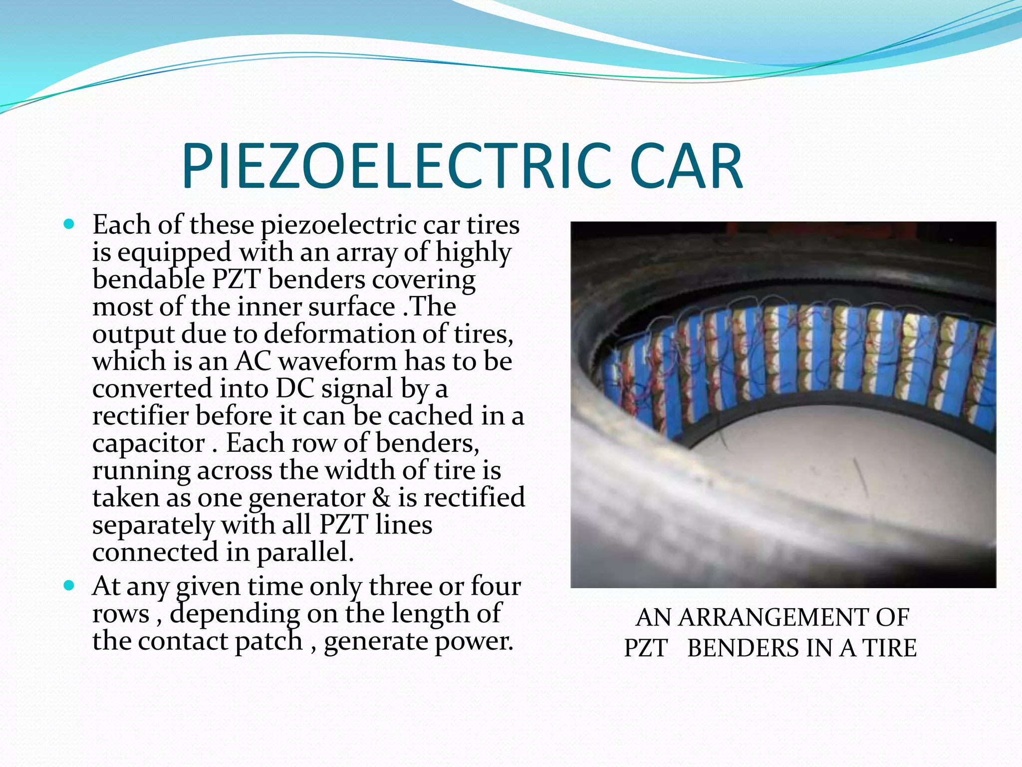 Piezoelectric energy assisted car | PPTX