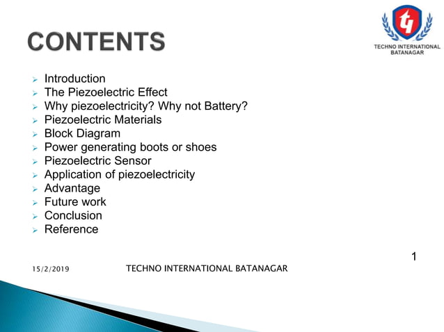 Piezoelectric energy harvesting | PPTX | Geology | Science