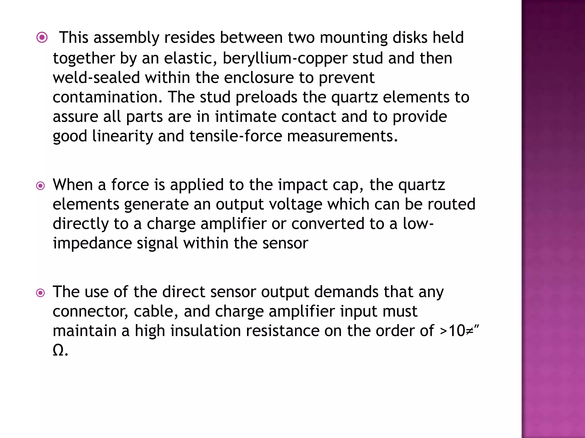Piezoelectric force sensor | PPTX
