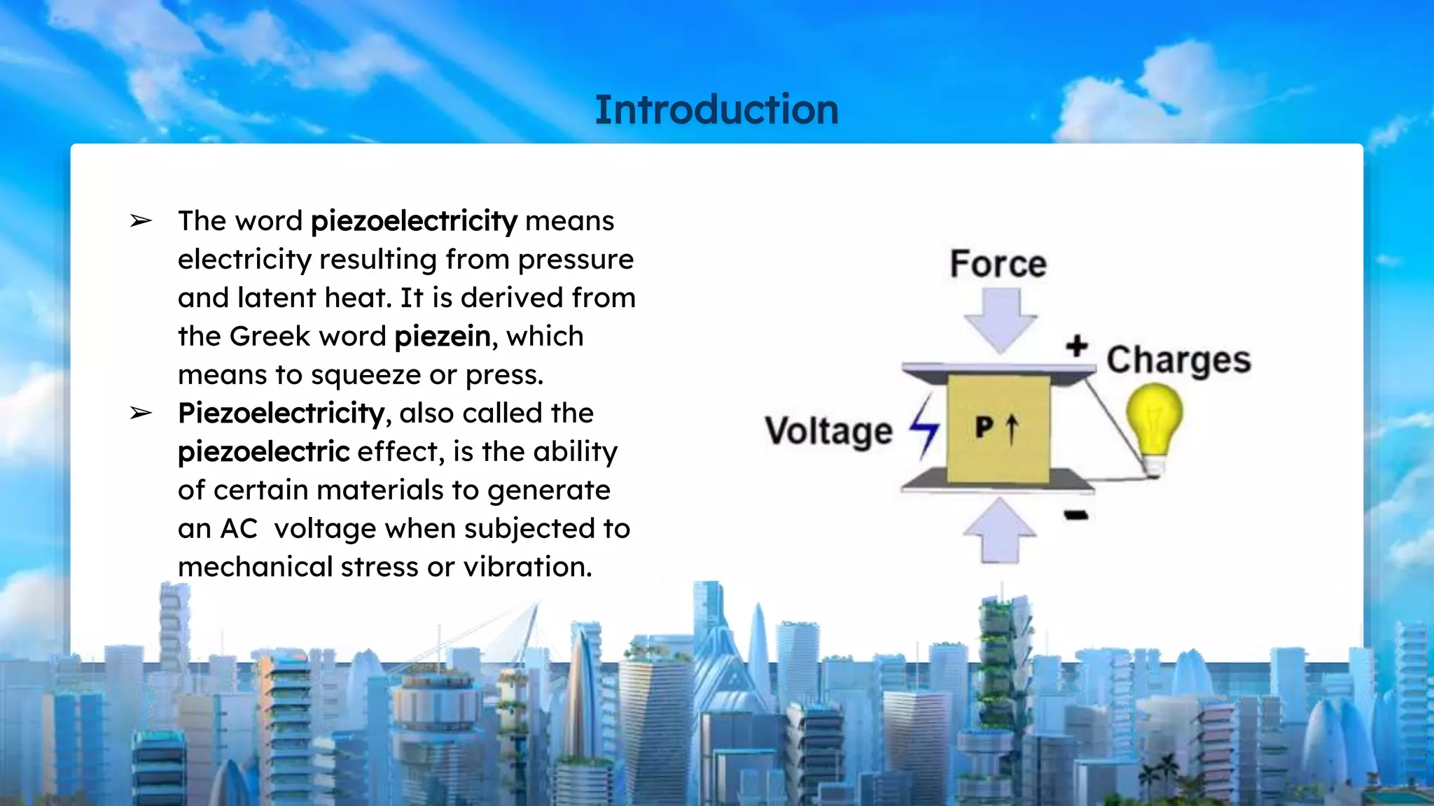 Piezoelectric generator | PPT