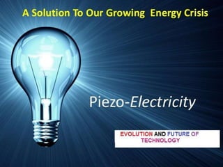 Piezoelectricity | PPTX