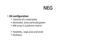 Piezoelectric nanogenerator | PPTX