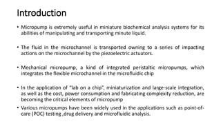 Piezoelectric peristaltic micropump integrated on a microfluidic chip ...