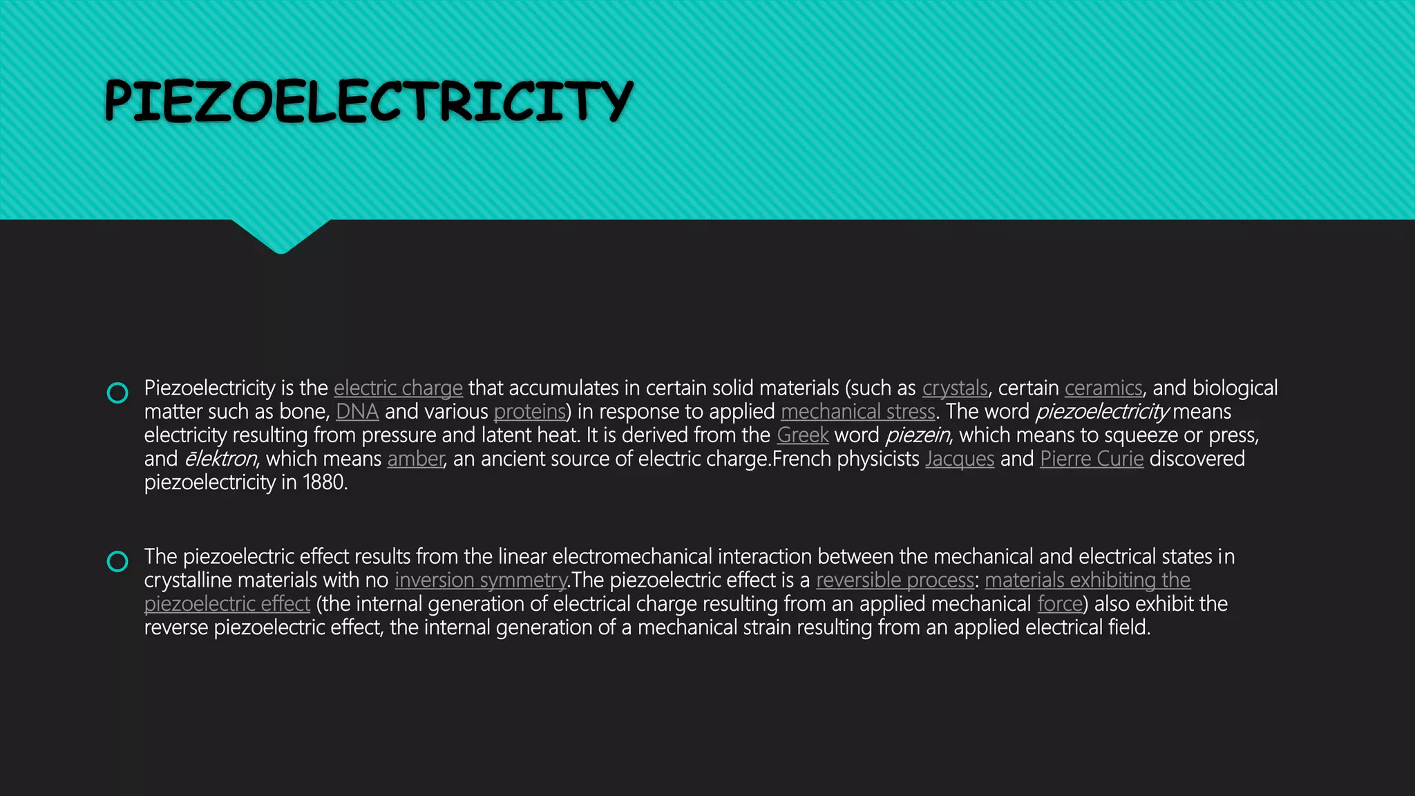 Piezoelectric properties | PPT
