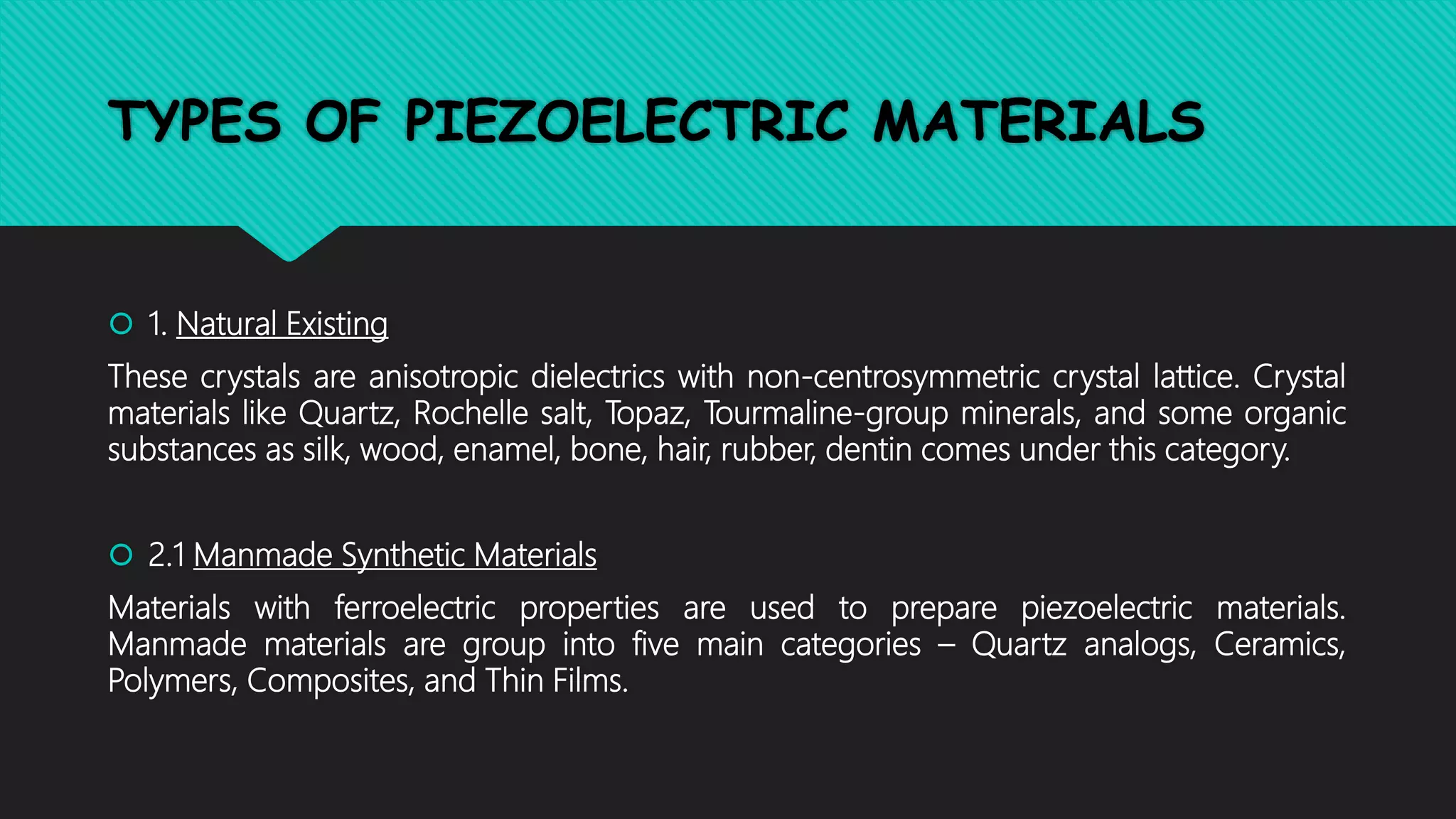 Piezoelectric properties | PPT
