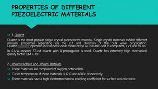 Piezoelectric properties | PPT