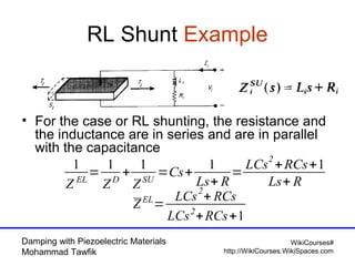 Piezoelectric Shunt Damping | PDF