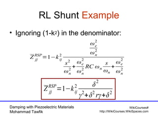 Piezoelectric Shunt Damping | PDF