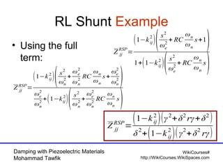 Piezoelectric Shunt Damping | PDF