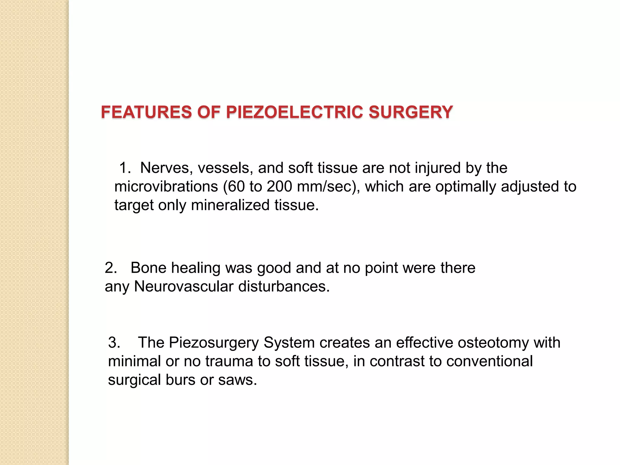 PIEZOELECTRIC SURGERY- | PPTX