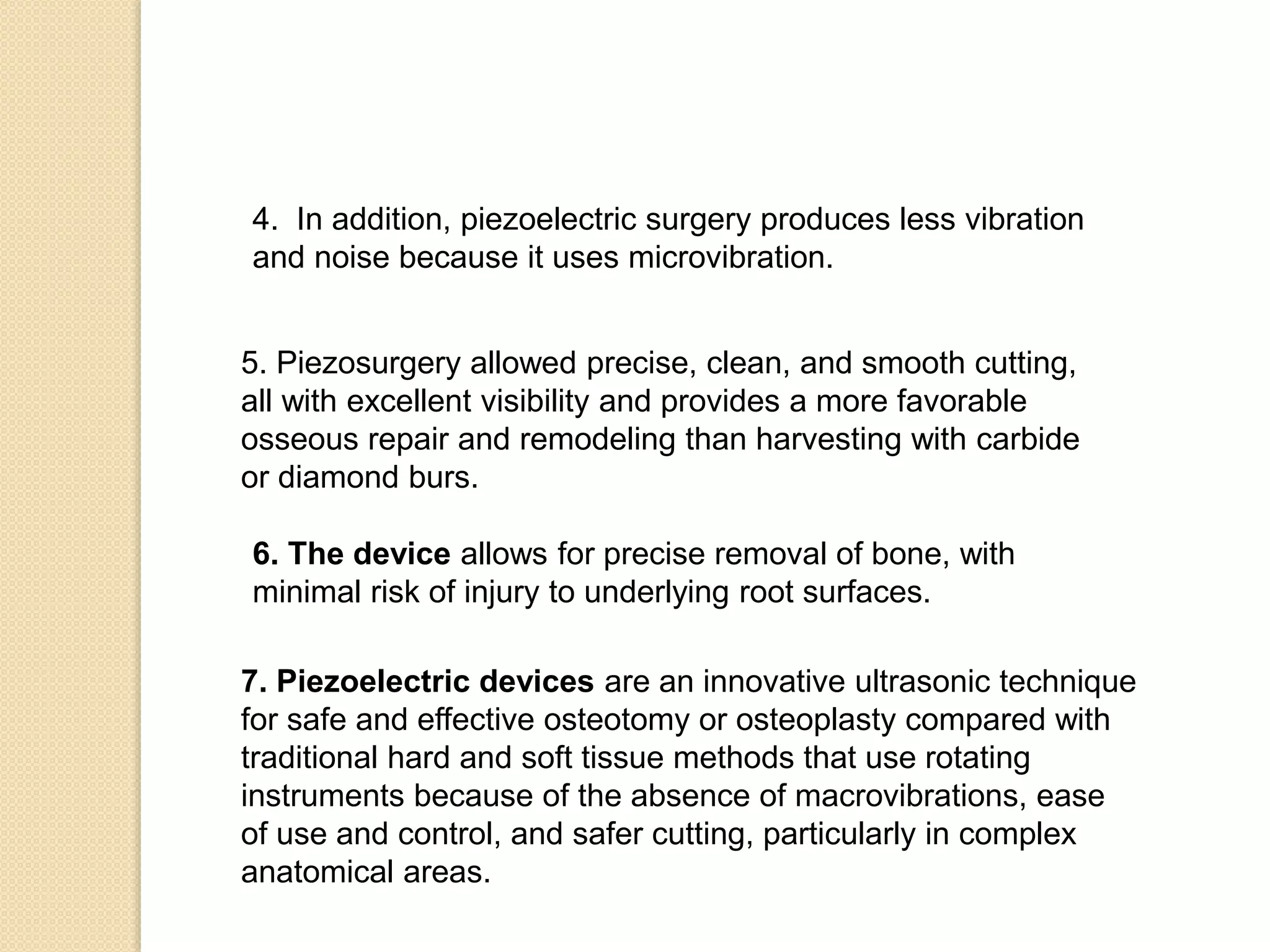 PIEZOELECTRIC SURGERY- | PPTX