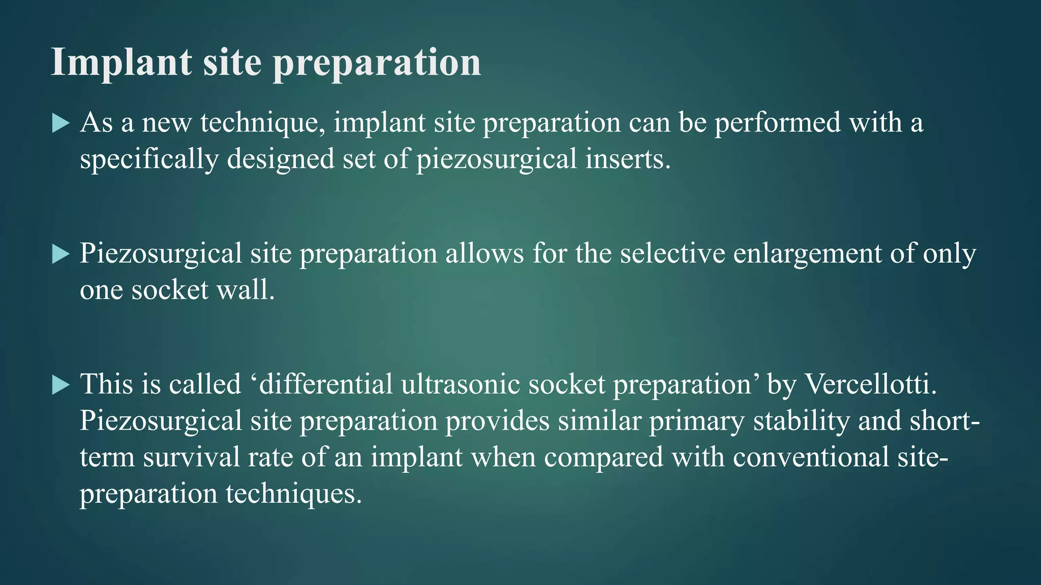 Piezoelectric surgery in periodontics | PPTX