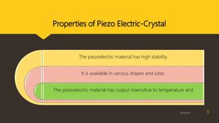 Piezoelectric transducer and its working | PPTX
