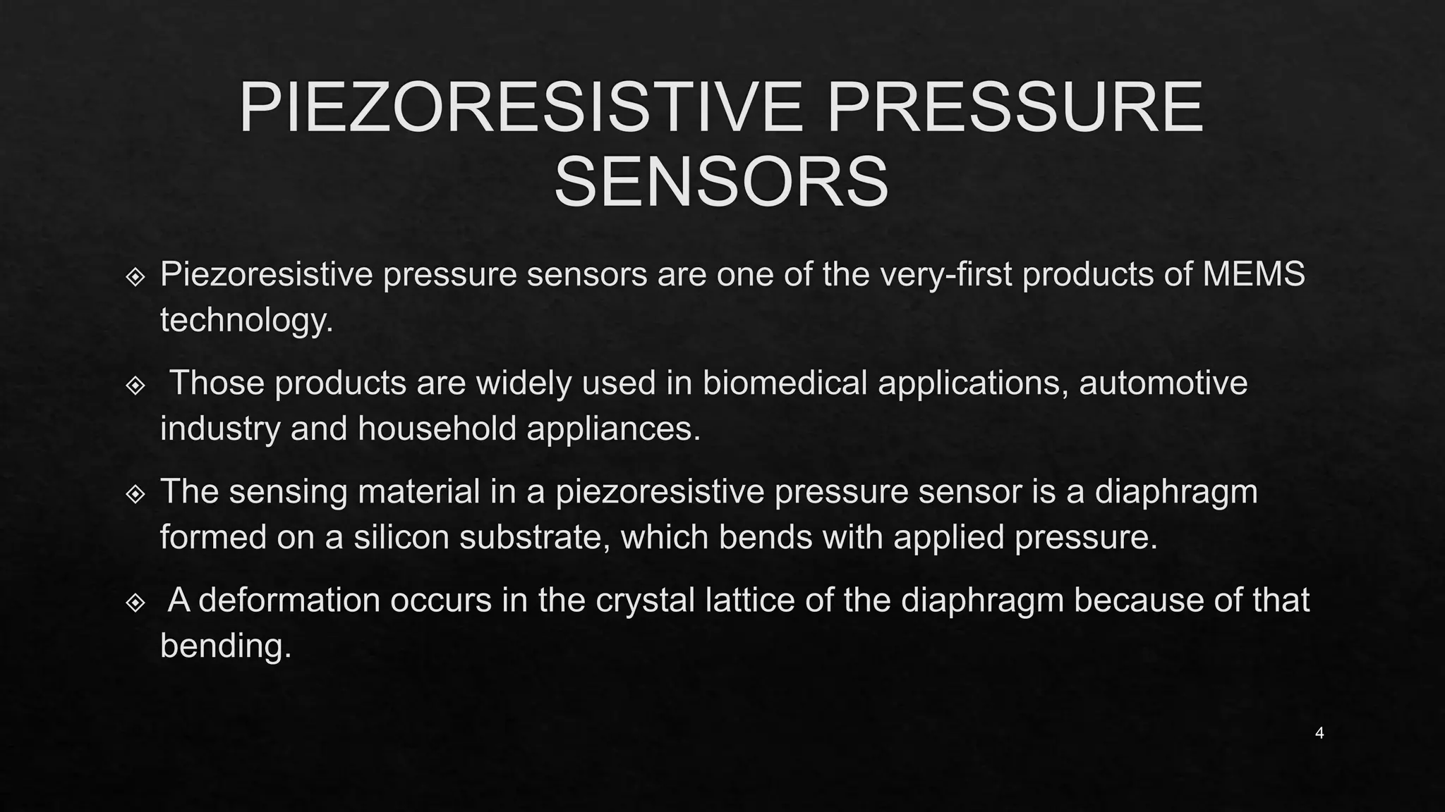 Piezoresistive sensing | PPTX