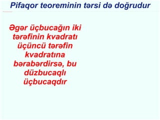 Pifaqor teoremi | ODP