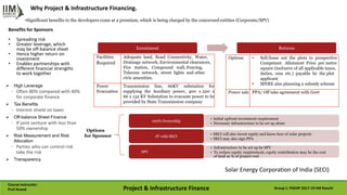 Project & Infrastructure Financing- SPV for Solar Park | PPTX