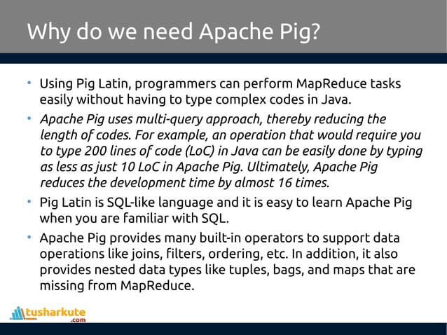 Apache Pig: A big data processor | PDF | Programming Languages | Computing
