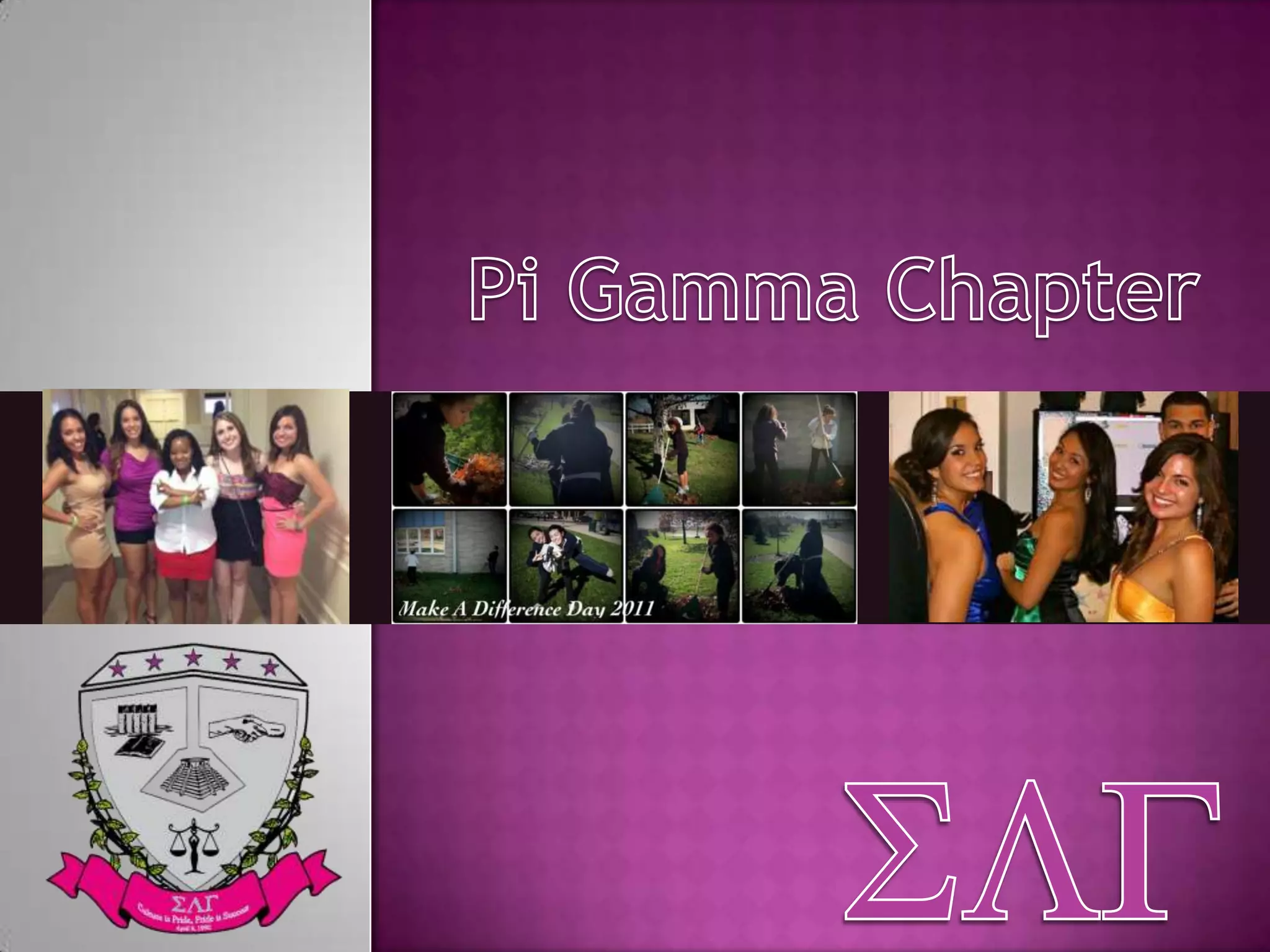 Pi gamma chapter | PPT