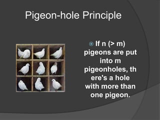 Pigeon hole principle | PPTX