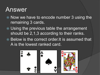 Card Trick based on Pigeon hole principle | PPT