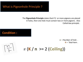 Pigeonhole Principle | PPTX