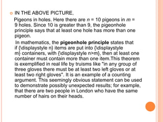 Pigeonhole principle | PPTX