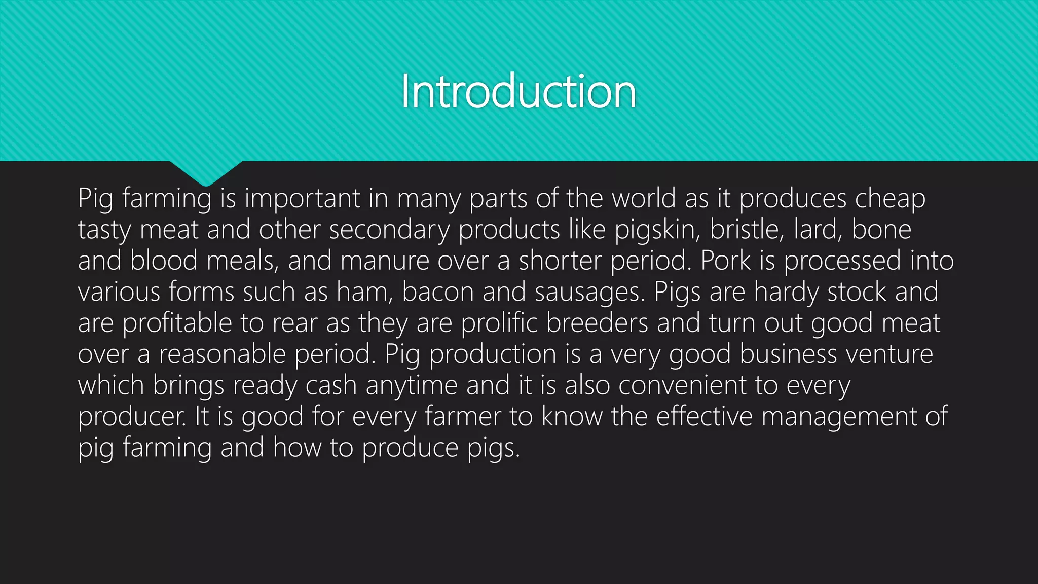 Pig farming in kenya | PPTX