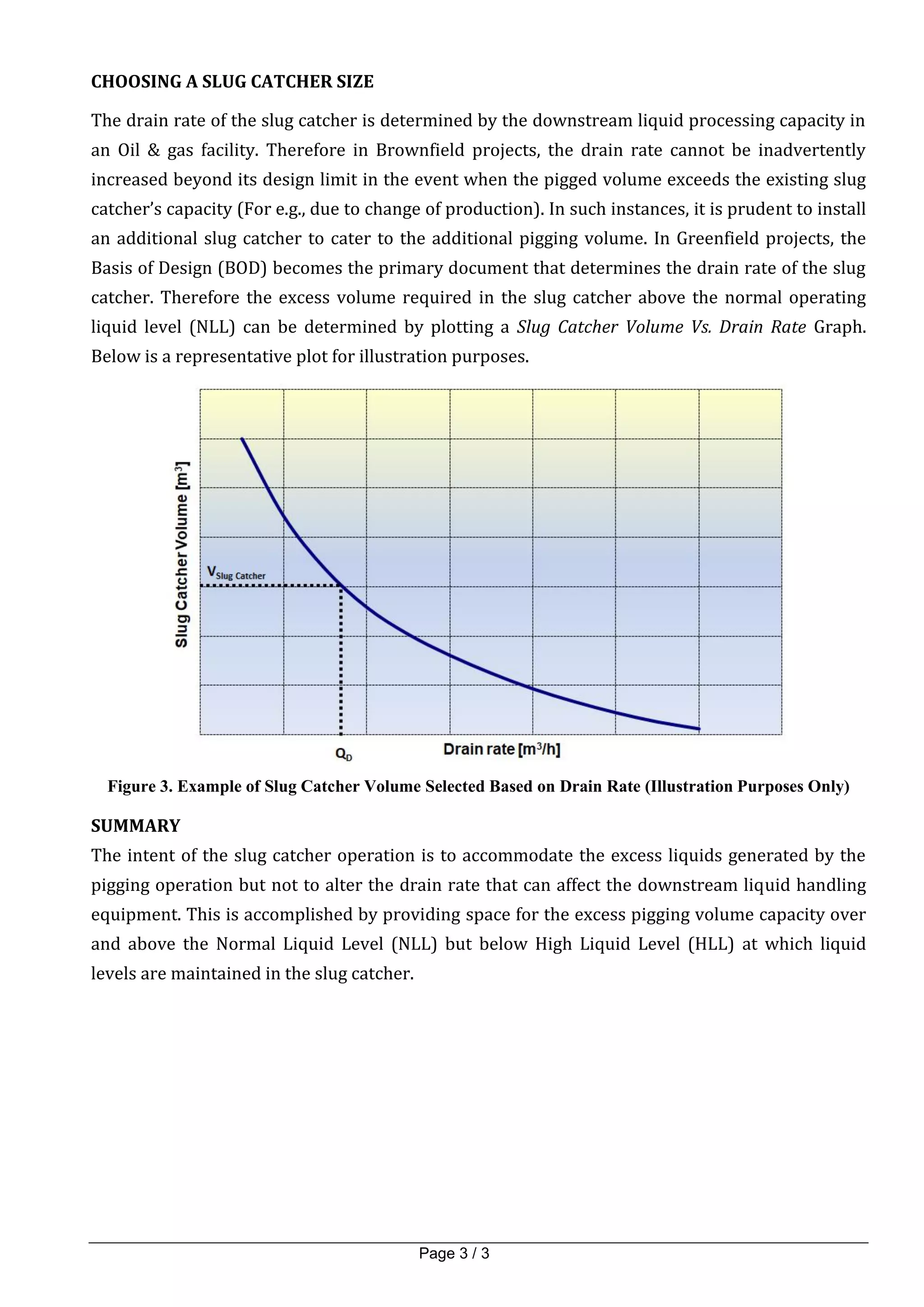 METHODOLOGY FOR SLUG CATCHER SIZING | PDF