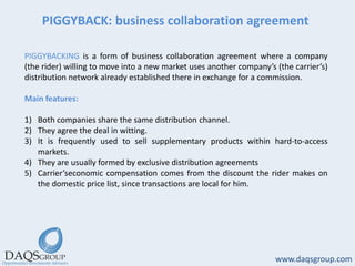Piggyback: Business collaboration agreement | PDF | Business | Business ...