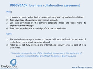 Piggyback: Business collaboration agreement | PDF | Business | Business ...