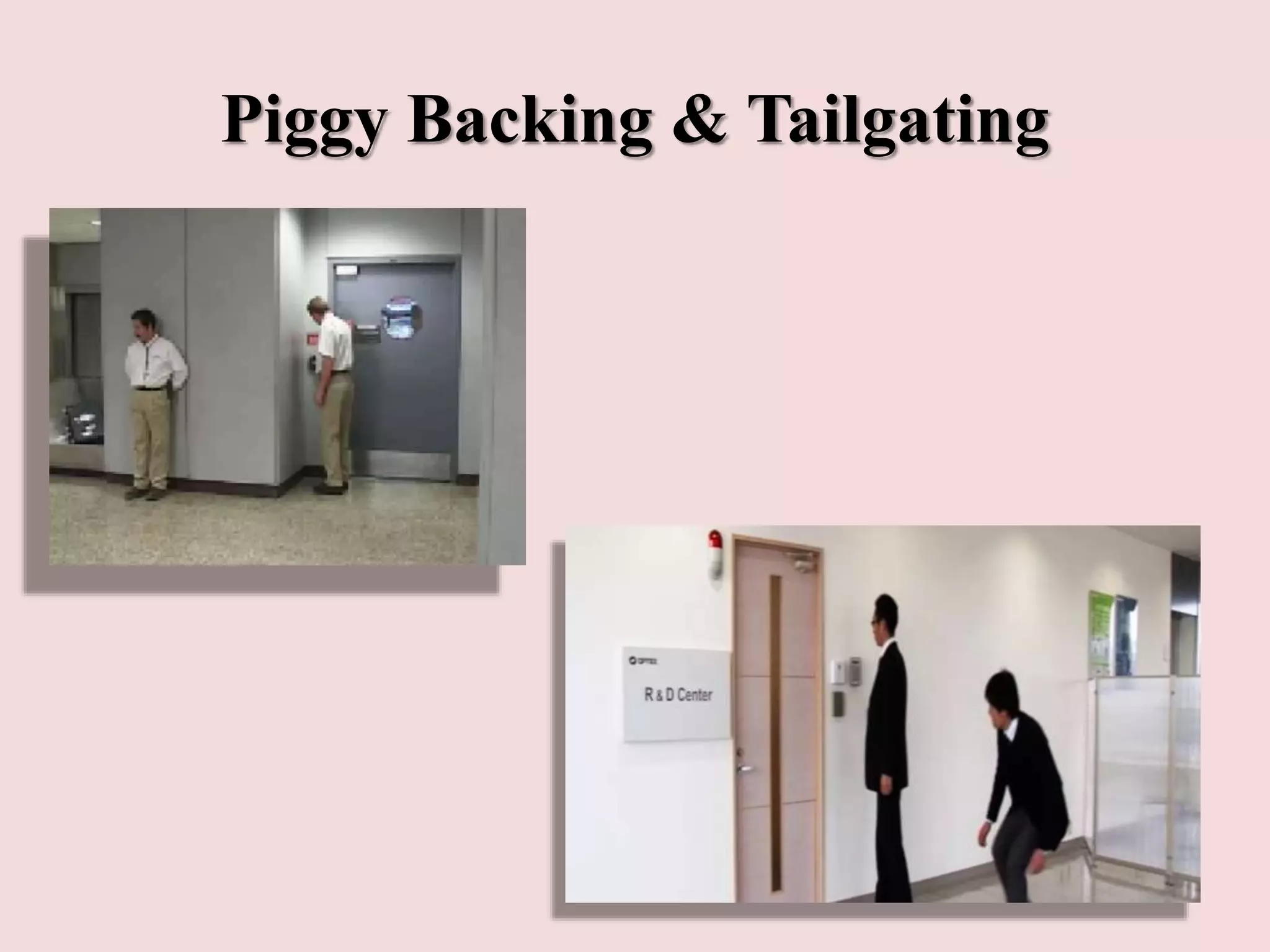 Piggy Backing & Tailgating (Security) | PPTX