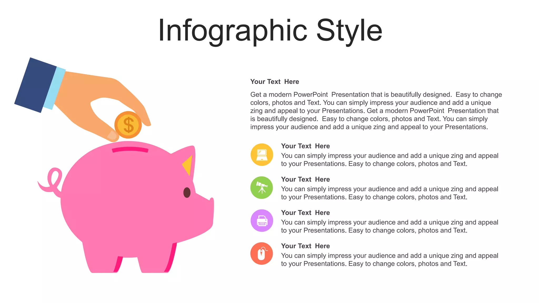 Piggy Bank Rocket PowerPoint Templates.pptx