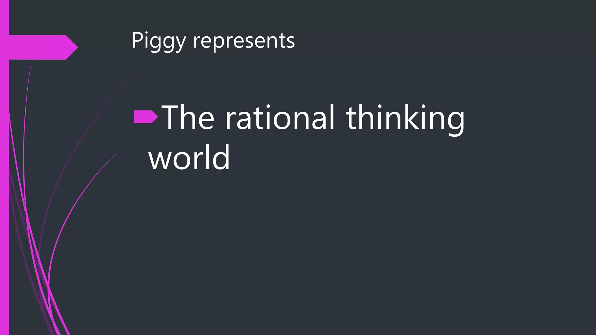 Piggy Character Analysis: Lord of the Flies | PPTX